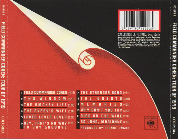 Field Commander Cohen - Tour Of 1979 - Rockers.pl